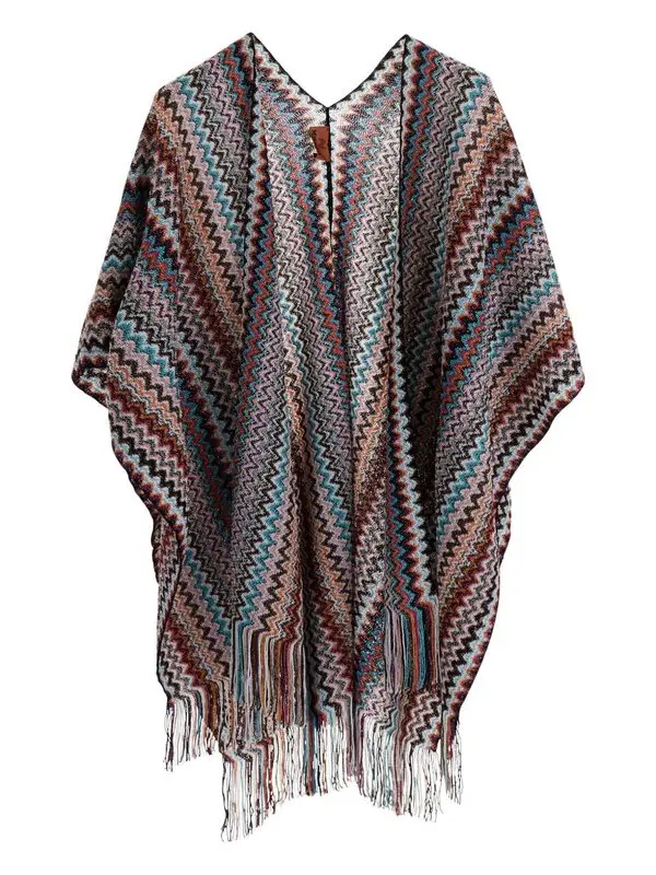 Missoni Poncho With Fringes