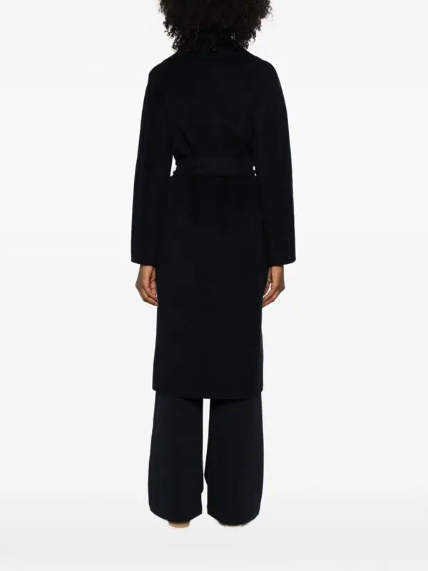Max Mara Wool Long Coat - Blue