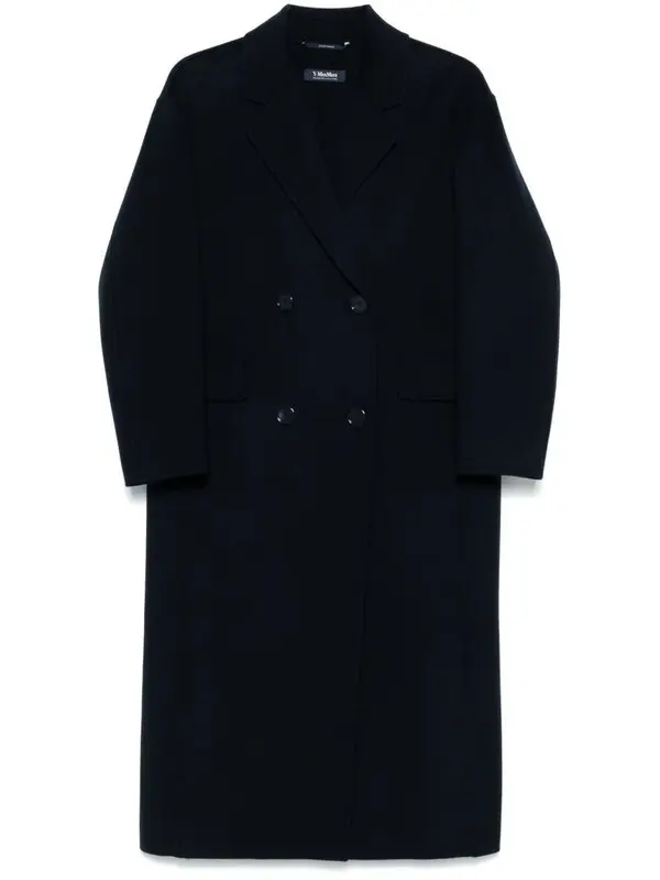 Max Mara Wool Long Coat - Blue