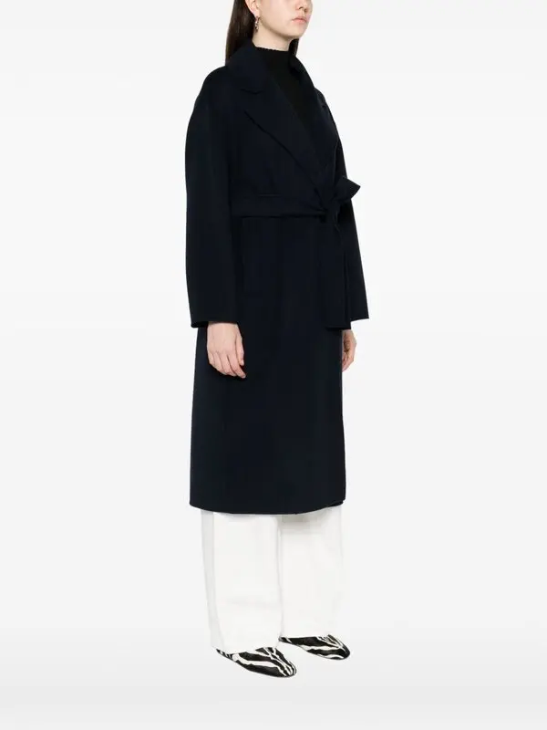 Max Mara Wool Long Coat - Blue