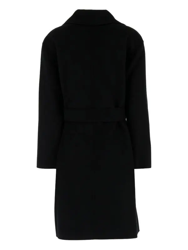 Max Mara Wool Long Coat - Black