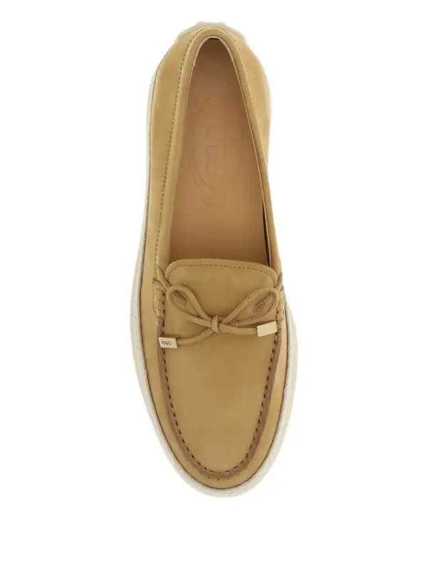 TOD'S Suede Loafers - Beige