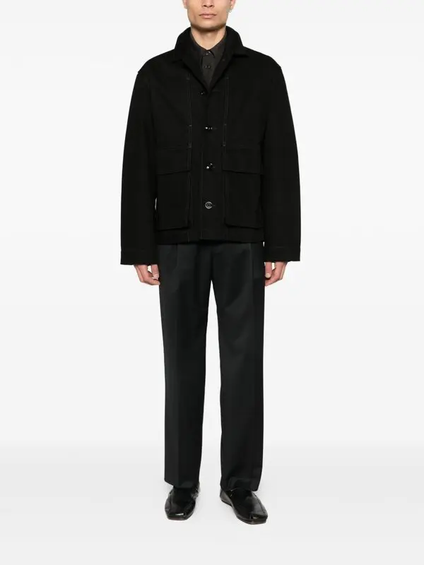 LEMAIRE Denim Cotton Jacket - Black