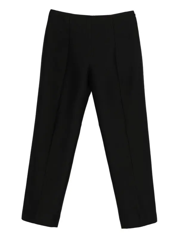TOTEME Wool Slim Trousers - Black