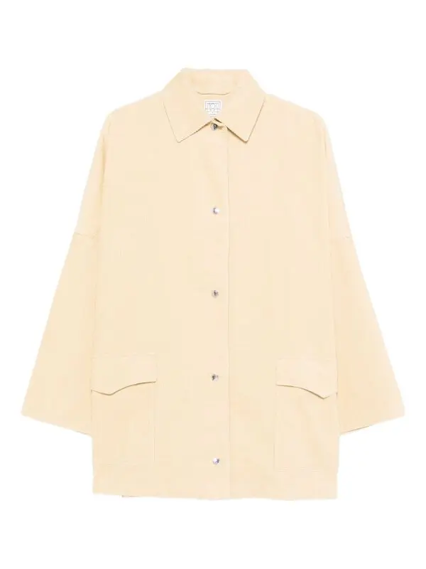 TOTEME Cotton Overshirt Jacket - Beige