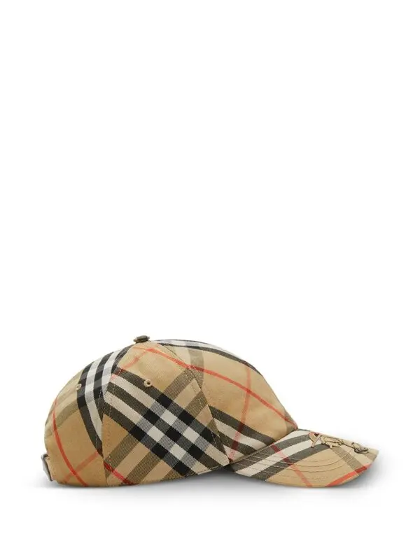 Burberry Check Patterned Baseball Cap