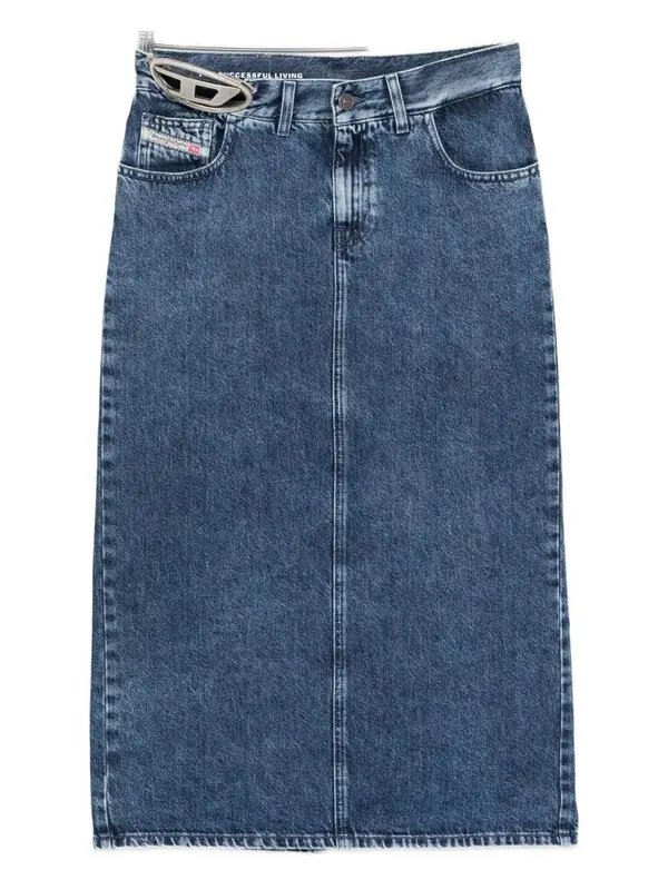 DIESEL Denim Midi Skirt - Blue