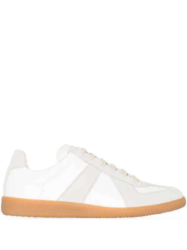 MAISON MARGIELA Replica Leather Sneakers - White