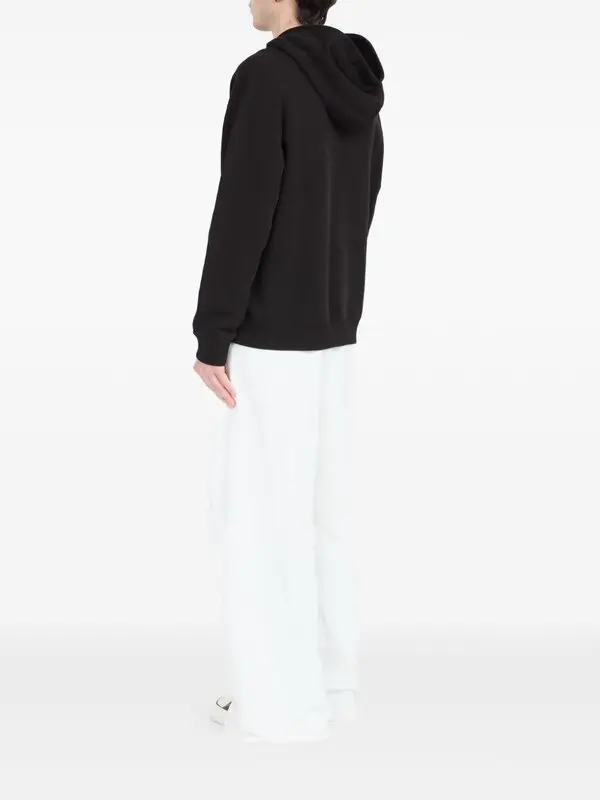 MAISON MARGIELA Logo Cotton Hoodie - Black