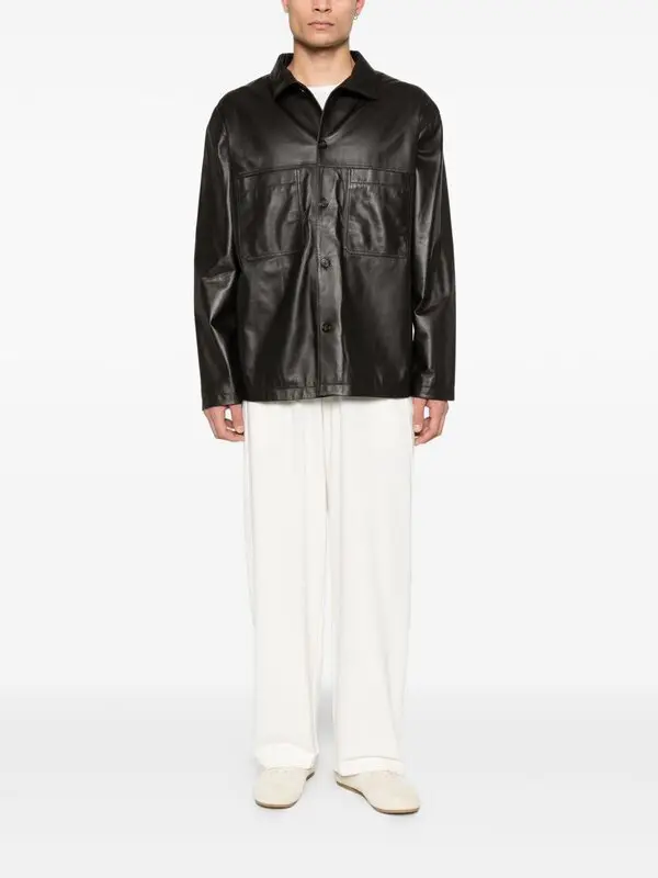 Emporio Armani Leather Jacket - Brown
