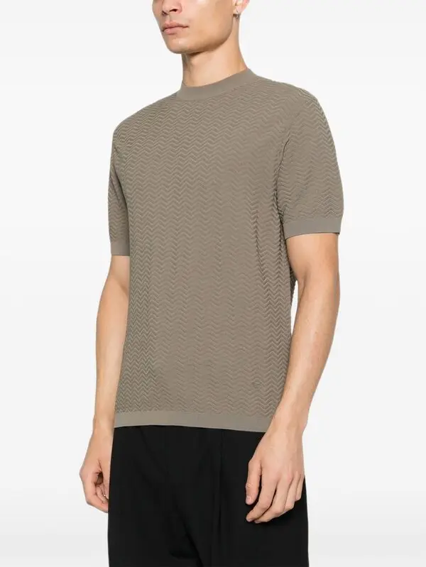 Emporio Armani Knitted T-shirt - Grey