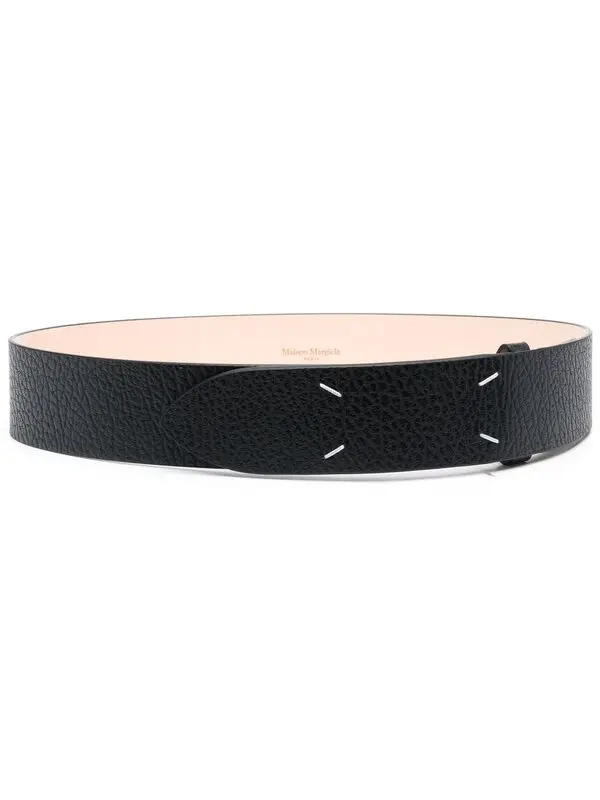 MAISON MARGIELA Leather Belt - Black