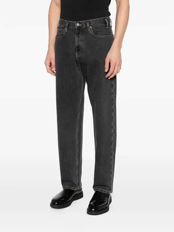 Emporio Armani Denim Cotton Straight Leg Jeans - Grey