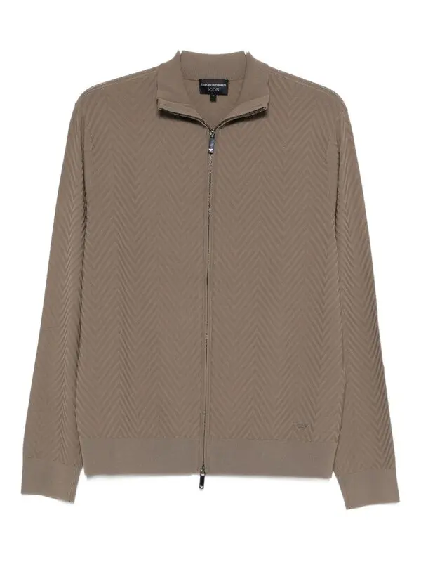 Emporio Armani Chevron Cardigan