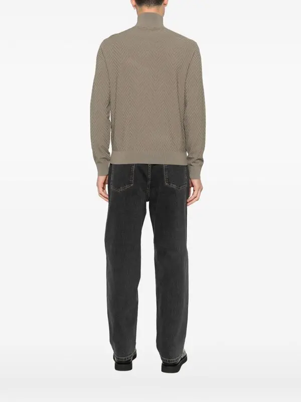 Emporio Armani Chevron Cardigan
