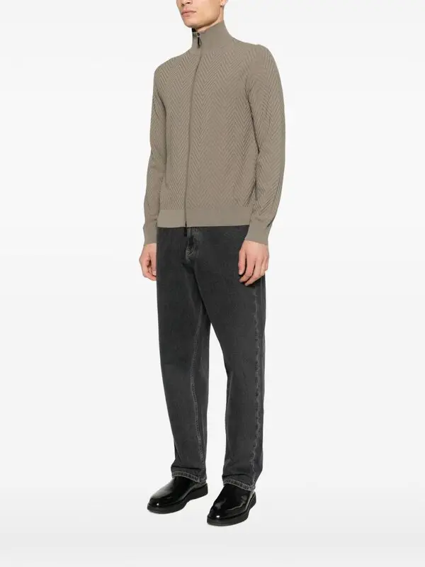 Emporio Armani Chevron Cardigan