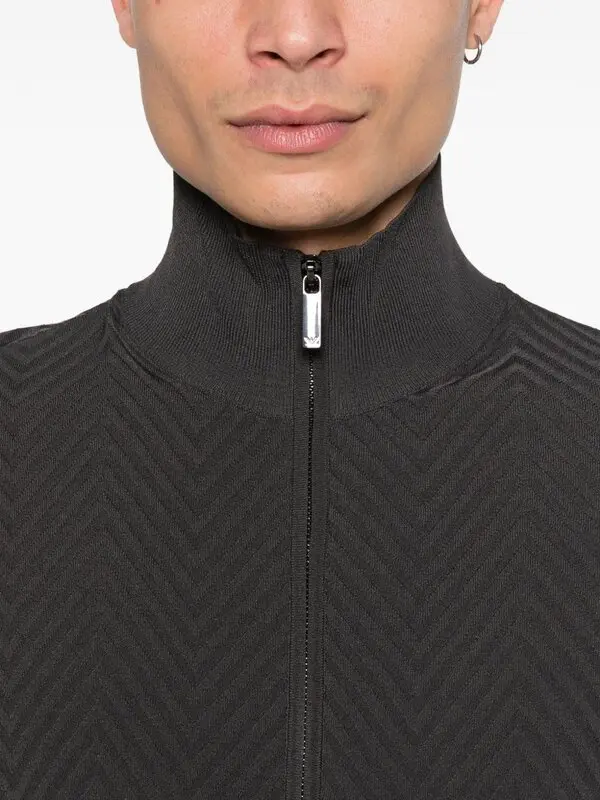 Emporio Armani Chevron Cardigan