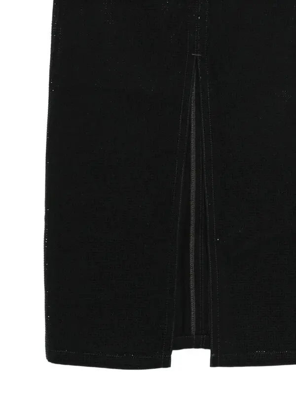 Emporio Armani Studded Long Skirt - Black