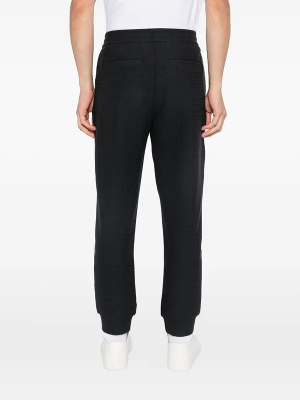 Emporio Armani Cotton Blend Sweatpants - Blue