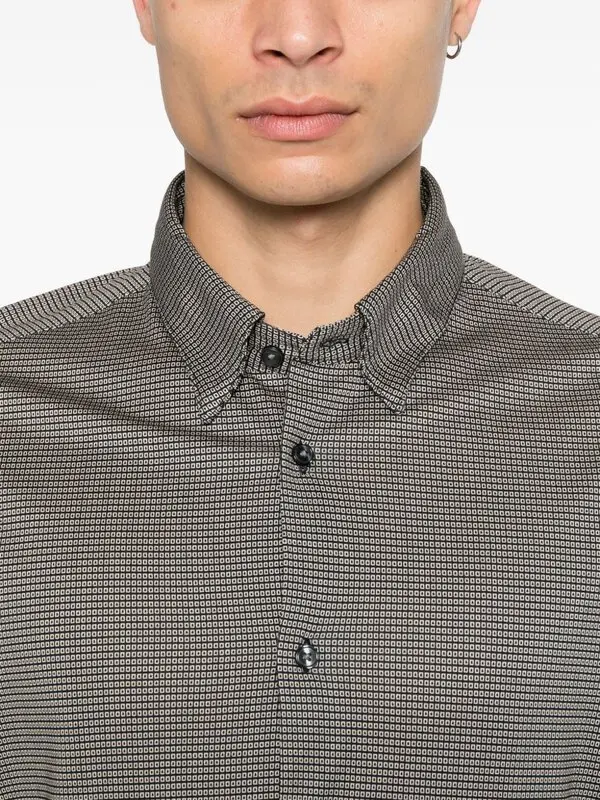 Emporio Armani Cotton Blend Shirt - Black