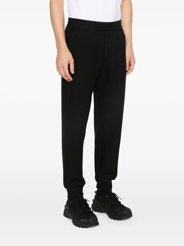 Emporio Armani Cotton Blend Sweatpants - Black