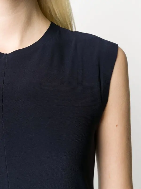Norma Kamali Sleeveless Wide Leg Jumpsuit - Blue
