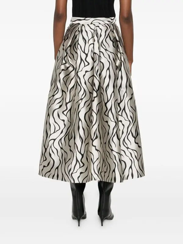 LUNATICA MILANO Printed Midi Skirt