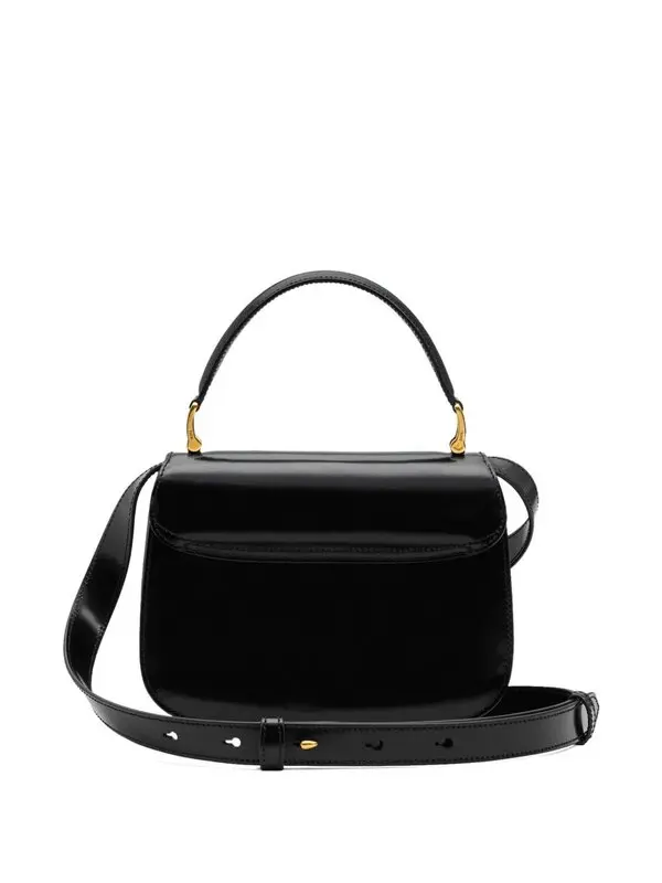 Ami Paris Paris Leather Handbag - Black