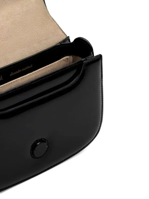 Ami Paris Paris Leather Handbag - Black