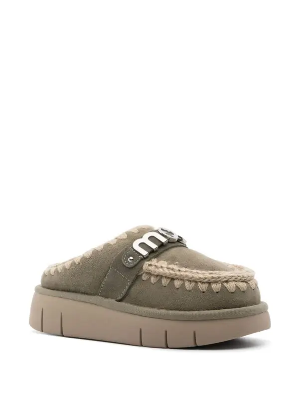 Mou Bounce Clog Slippers - Grey