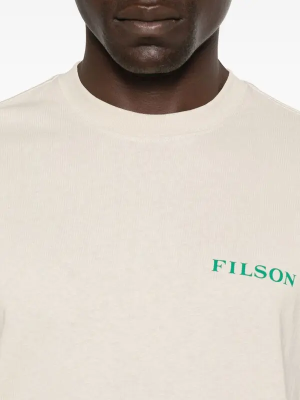Filson Printed Cotton T-shirt - White