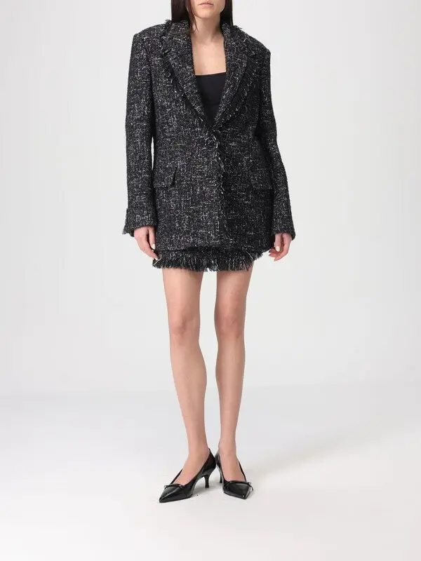 MSGM Tweed Shorts - Black