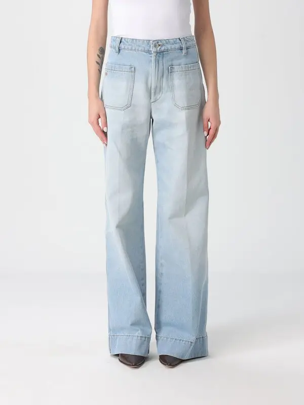 Victoria Beckham Wide Leg Jeans - Blue