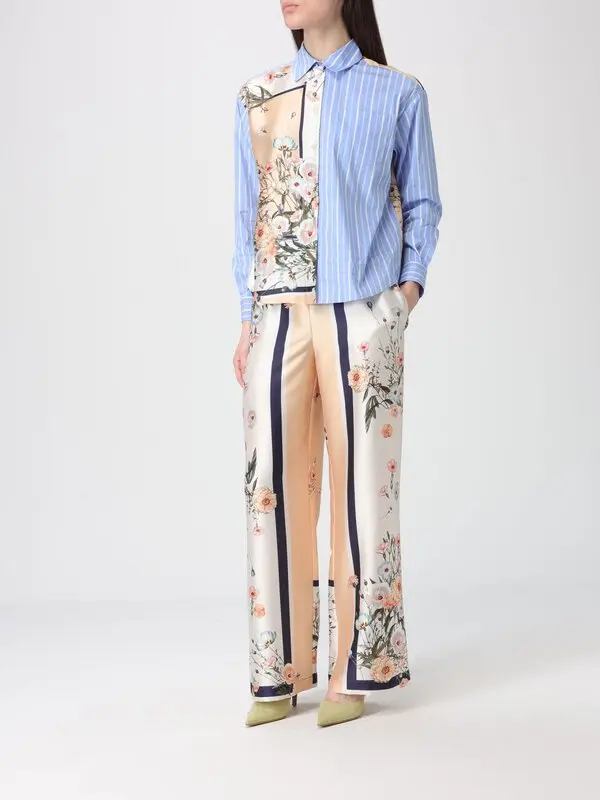 Liu Jo Printed Wide Leg Trousers