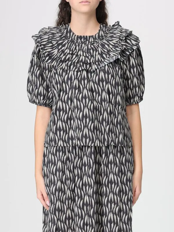 Ulla Johnson Printed Ruffled Blouse