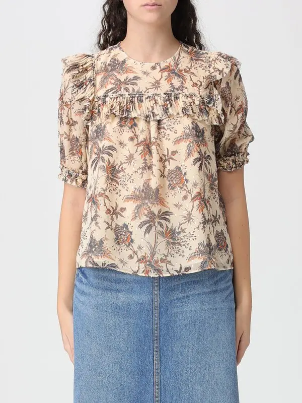 Ulla Johnson Printed Ruffle Blouse