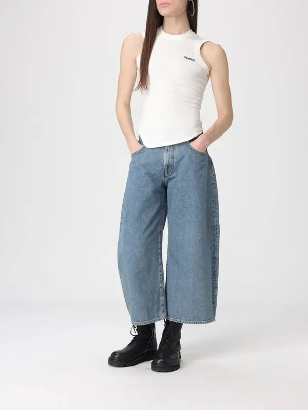Attico Wide Leg Jeans - Blue