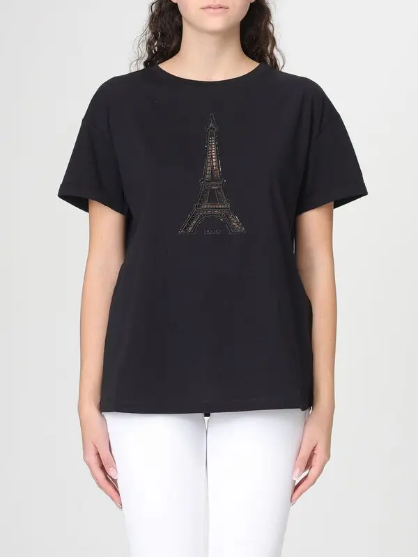 Liu Jo T-shirt With Embroidered Detail - Black