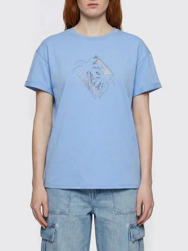 Liu Jo T-shirt With Embroidered Detail - Blue