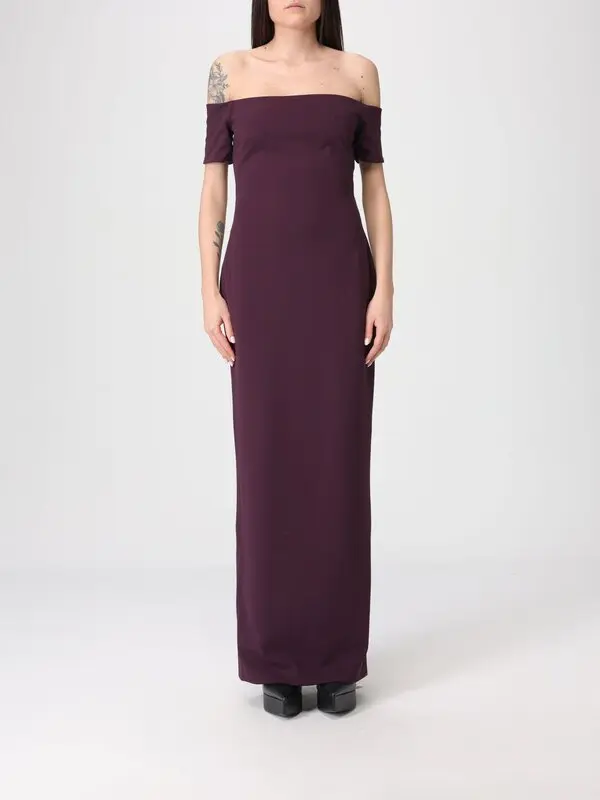 Solace London Off-the-shoulder Maxi Dress - Red