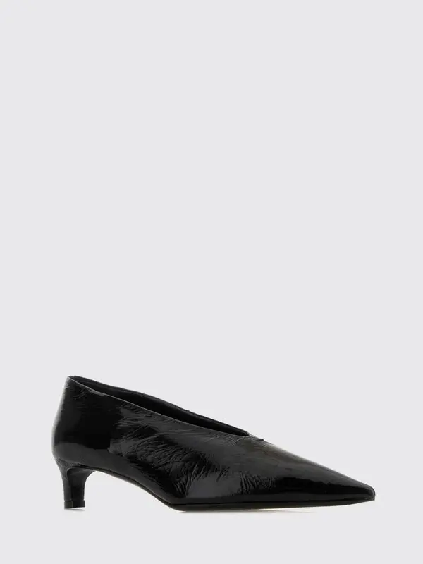 JIL SANDER Patent Leather Pointed Toe Pumps - Black