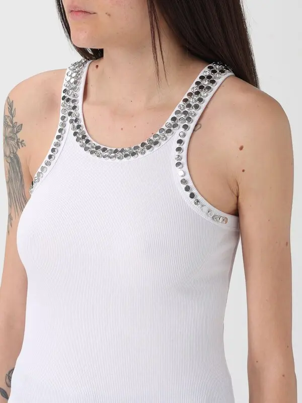 Pinko Embellished Tank Top - White