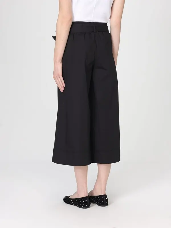 Pinko Wide Leg Belted Culottes - Black