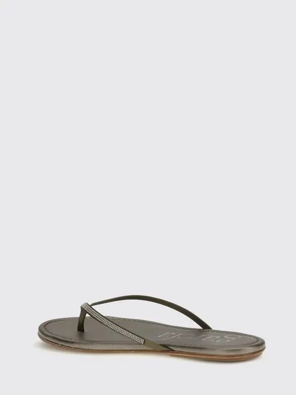 PEDRO GARCIA Embellished Flip Flop Sandals - Black