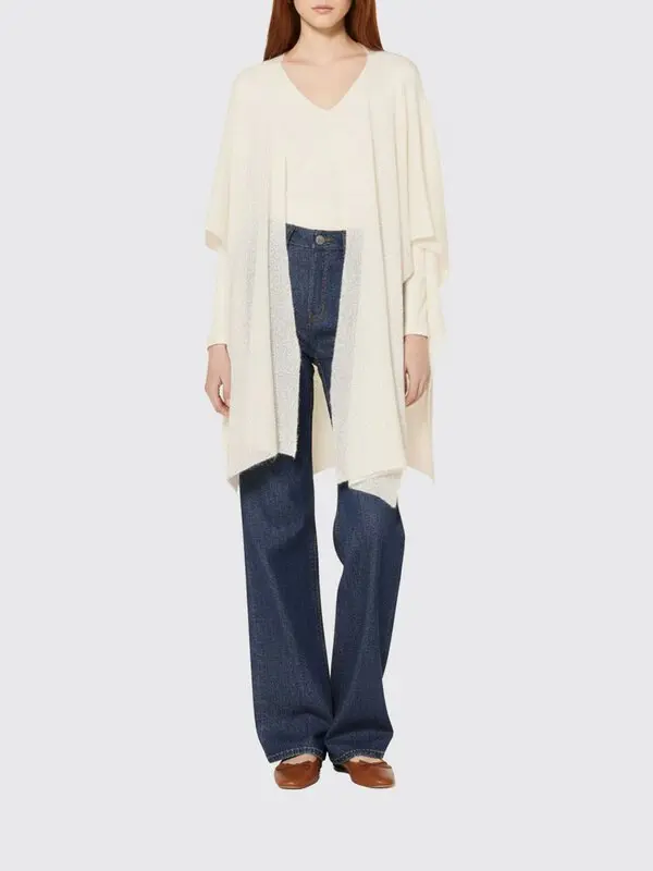Fabiana Filippi Shawl Poncho With Embellishments - Ivory