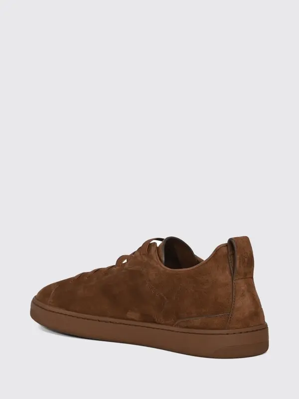 Church's Suede Calf Leather Lace Up Sneakers With Pull Tab - Brown