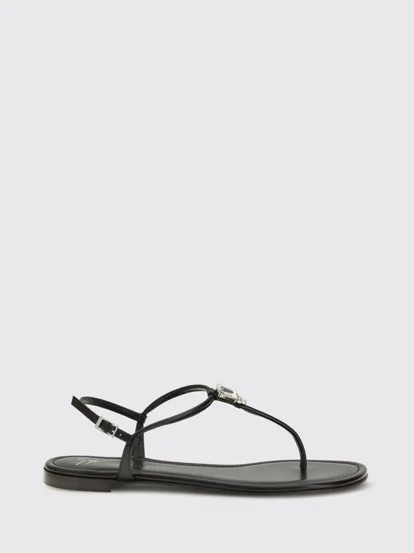 GIUSEPPE ZANOTTI Embellished Heeled Sandal - Black