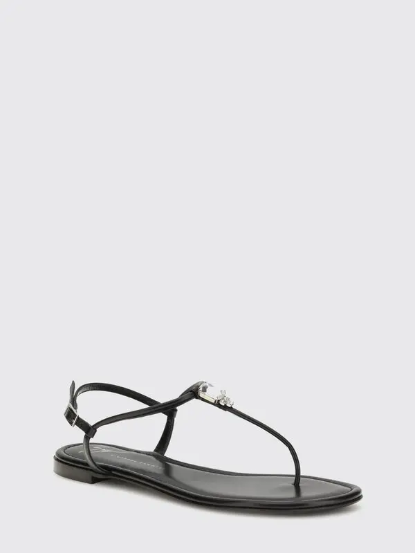 GIUSEPPE ZANOTTI Embellished Heeled Sandal - Black