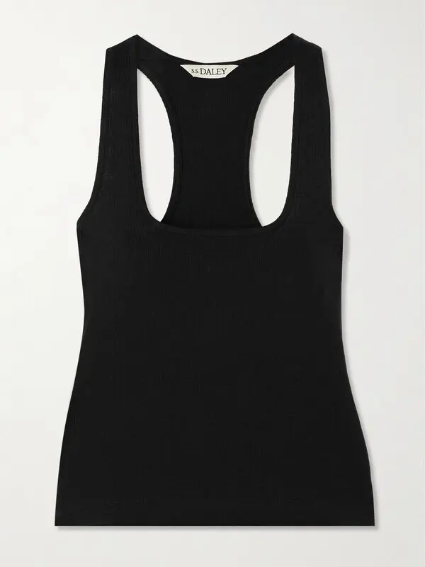 S.S.DALEY Amelia Ribbed Lyocell-blend Tank