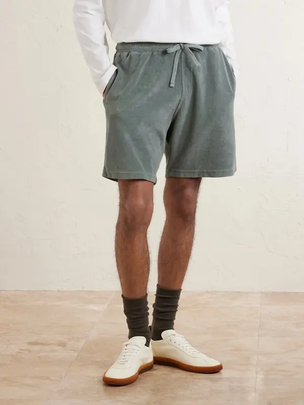 Hartford Straight-leg Cotton-terry Drawstring Shorts